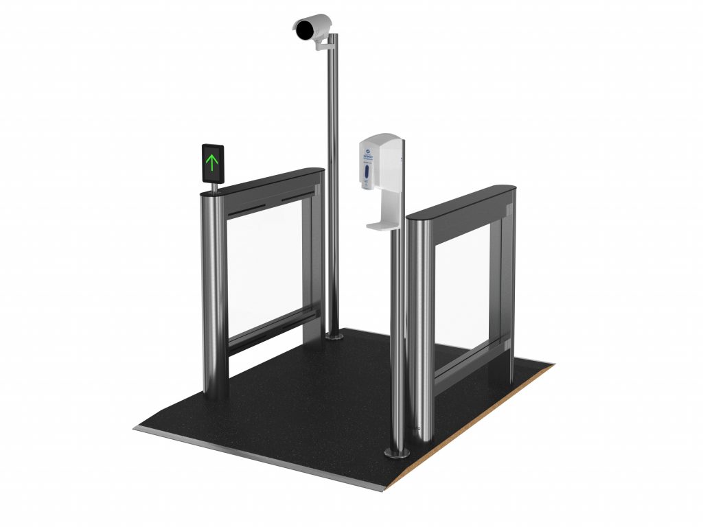 Entrance control gate helping retailers adhere to social distancing ...